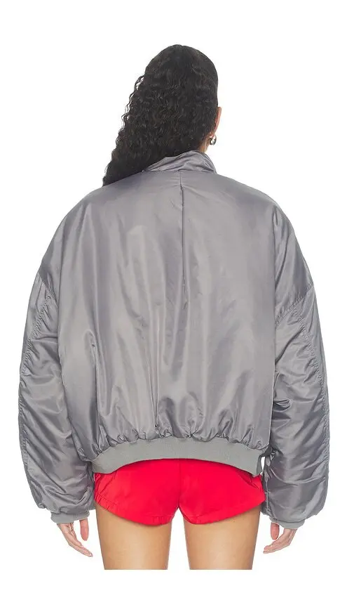 Lioness Bloom Bomber Jacket In Grey