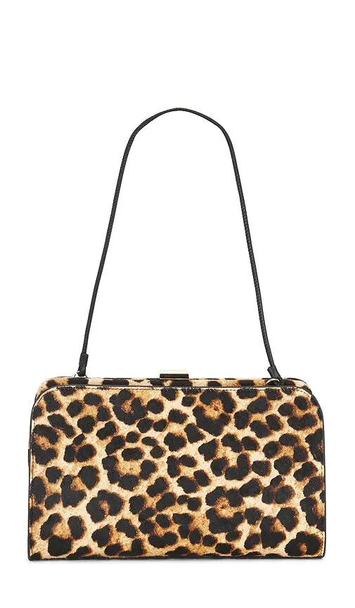 LOEFFLER RANDALL Brushed Hair Calf Clutch In Brown