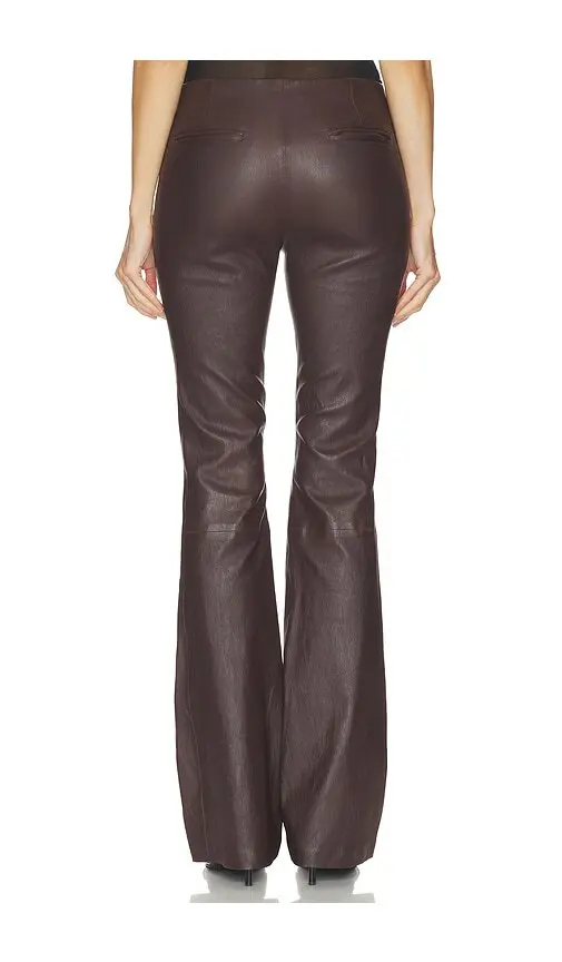 Sprwmn Gia Micro Flare Pant In Brown