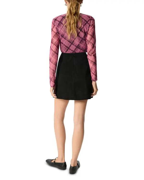 Whistles Printed Mesh Top