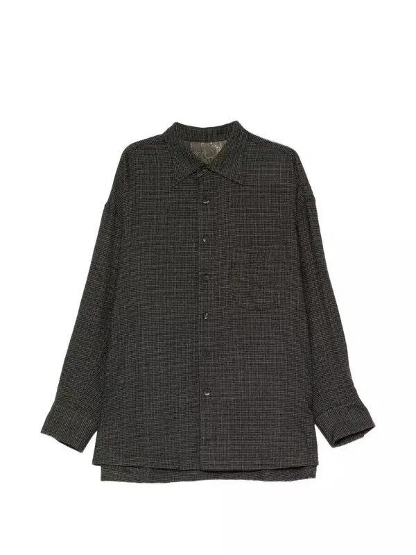 ZIGGY CHEN Check-pattern Button-up Shirt