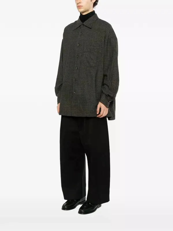 ZIGGY CHEN Check-pattern Button-up Shirt