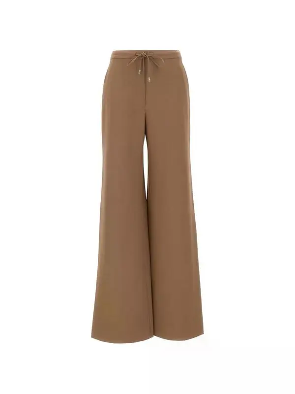 Max Mara Denaro Drawstring Wide-leg Trousers - Brown