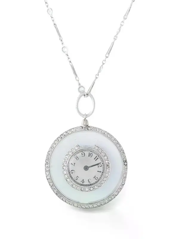 LB EXCLUSIVE Diamond And Rock Crystal Pendant Necklace