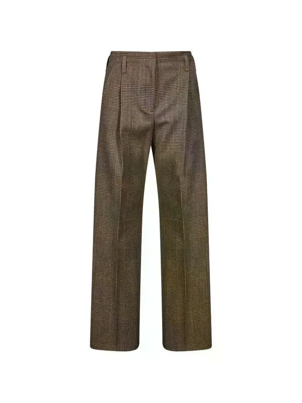 Antonelli Firenze Prince Of Wales Check Pleated Trousers