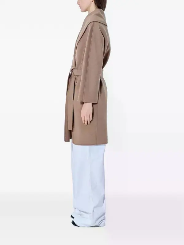 Max Mara Belted Wrap Coat - Neutrals