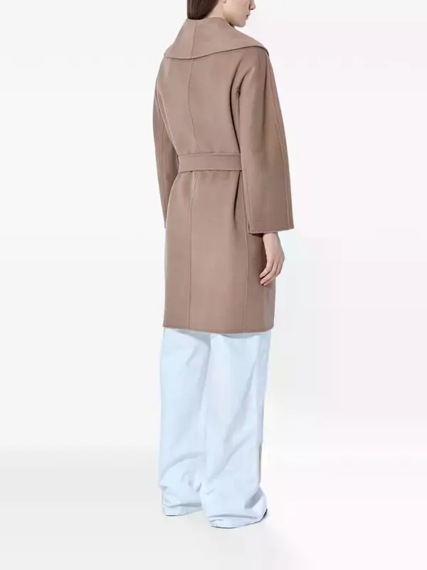 Max Mara Belted Wrap Coat - Neutrals