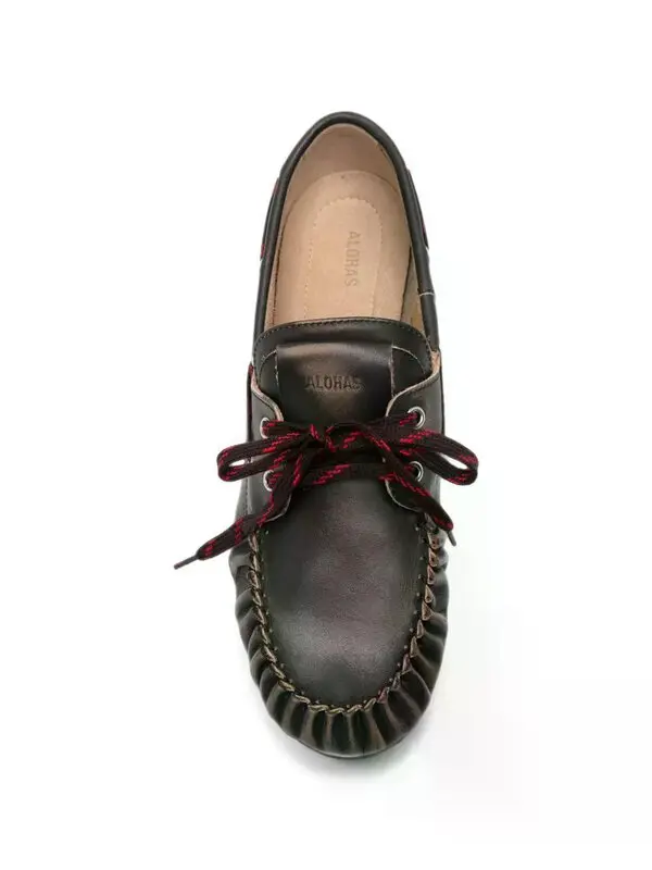 ALOHAS Rowan Sporty Lace-up Leather Loafers