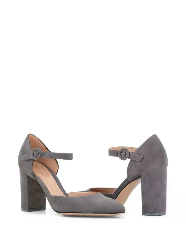 GIANVITO ROSSI Lisa D'orsay Suede Heeled Pumps