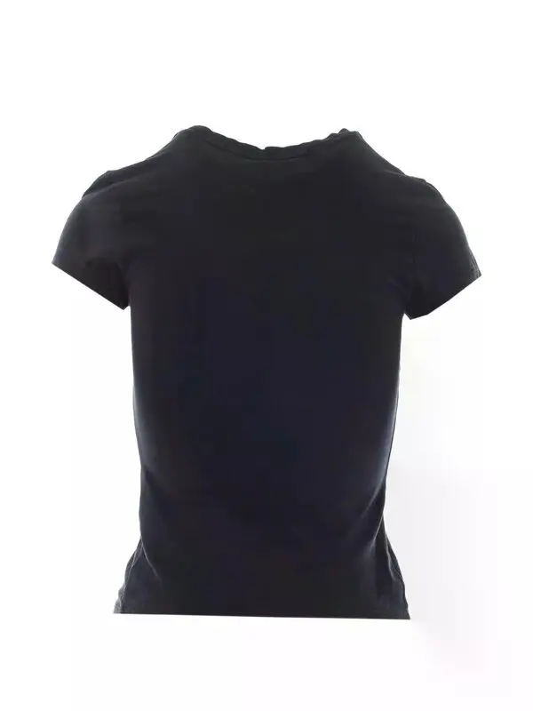 Alexander Wang Crystal-hotfix Graphic Fitted Tee