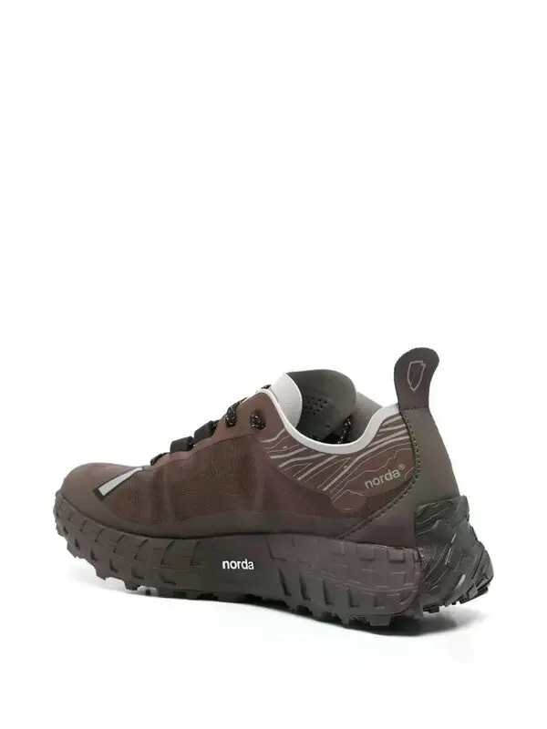 NORDA Logo-print Panelled Sneakers - Brown
