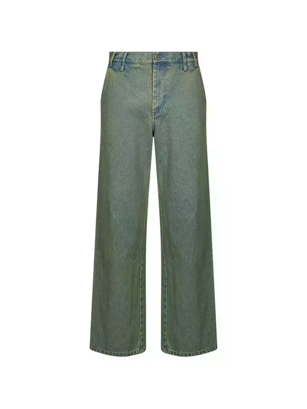 SONG FOR THE MUTE Faded Straight-leg Jeans - Blue
