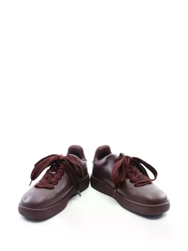 Burberry 2010s Equestrian Knight Leather Sneakers