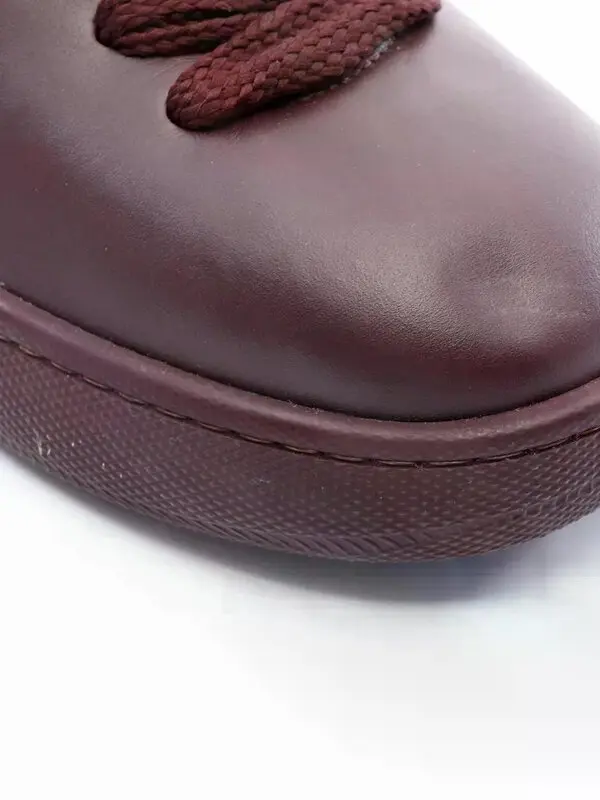 Burberry 2010s Equestrian Knight Leather Sneakers