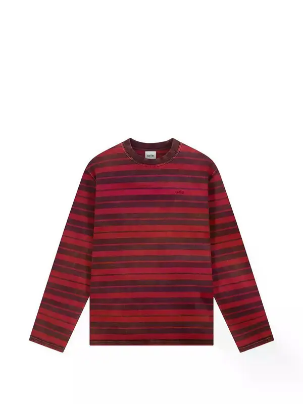 ARTE ANTWERP Sunfade Striped Long-sleeve T-shirt