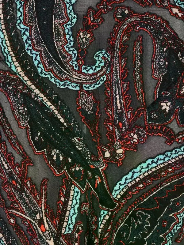 Etro Paisley-print Short-sleeve Maxi Dress