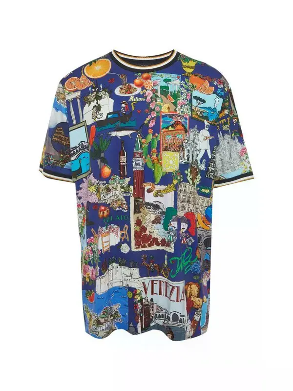Dolce & Gabbana Printed T-shirt - Blue