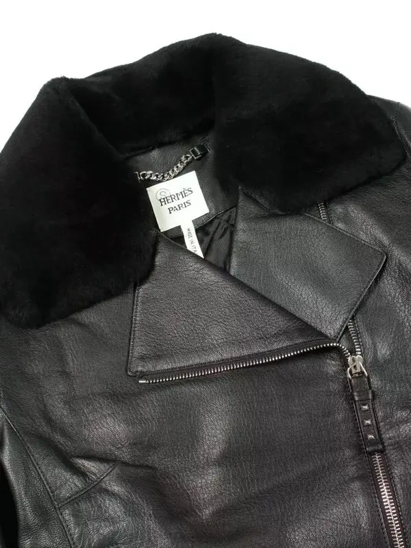 Hermès 2010s Biker Leather Jacket