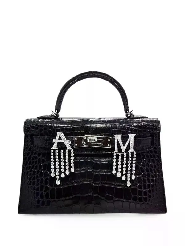 ASHNA MEHTA Diamond Waterfall Initial Bag Charm