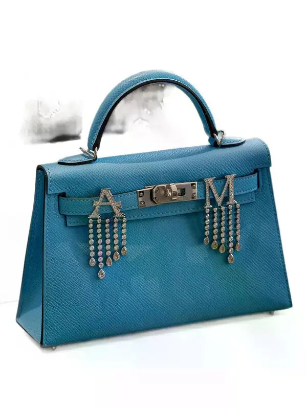 ASHNA MEHTA Diamond Waterfall Initial Bag Charm