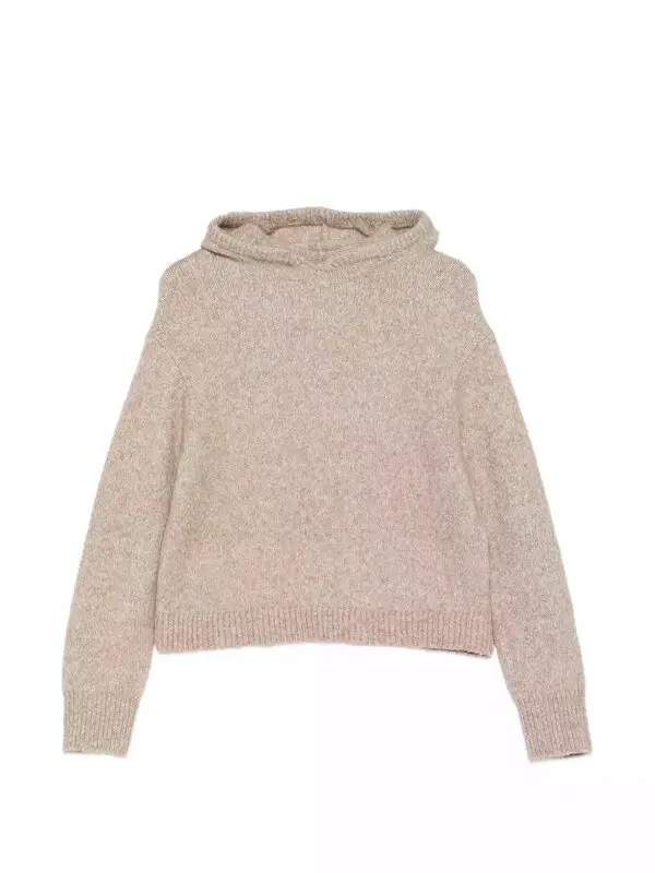 Marc O'polo Knitted Hooded Sweater - Brown