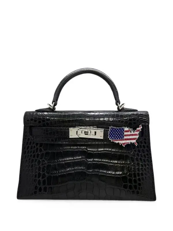 ASHNA MEHTA Ruby And Diamond Usa Flag Bag Charm