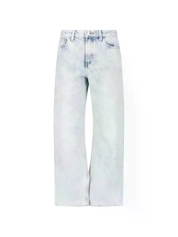 Calvin Klein Acid-wash Straight-leg Jeans