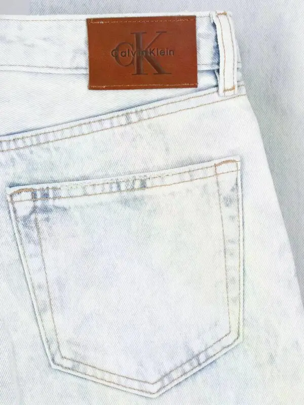 Calvin Klein Acid-wash Straight-leg Jeans