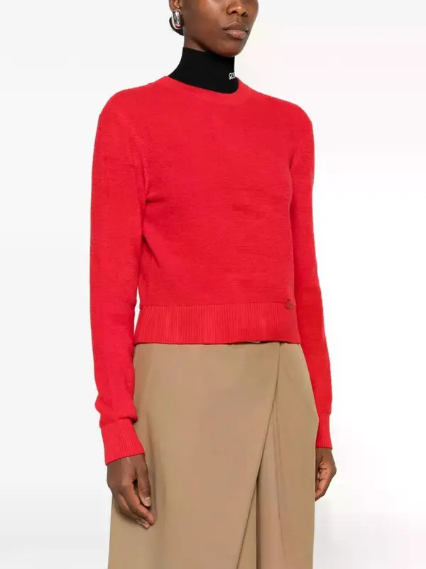 Loewe Logo-embroidered Ribbed-trim Sweater