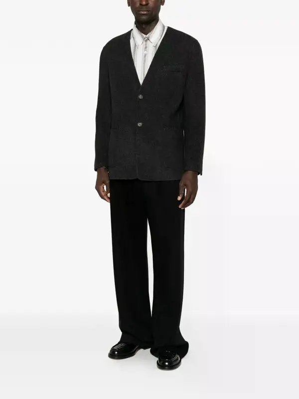 Eleventy V-neck Button-up Jacket