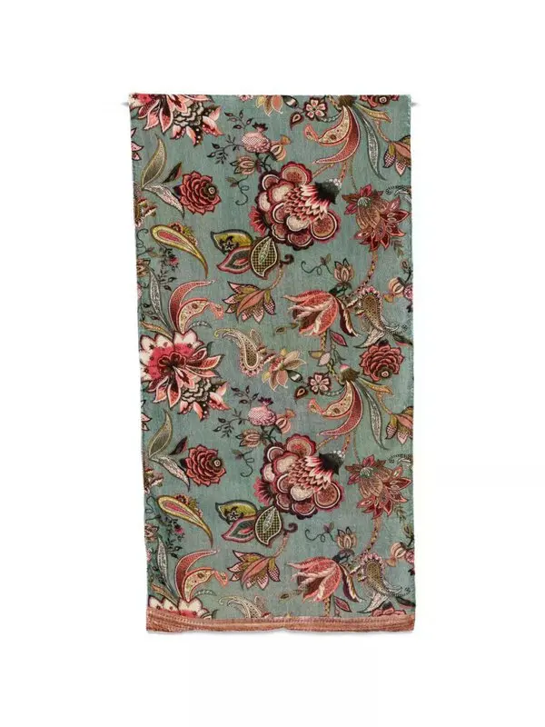 CLAUDIO CUTULI Floral-pattern Scarf