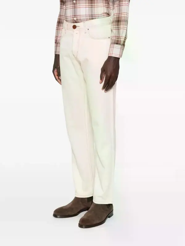 JACOB COHЁN Logo-patch Straight-leg Jeans
