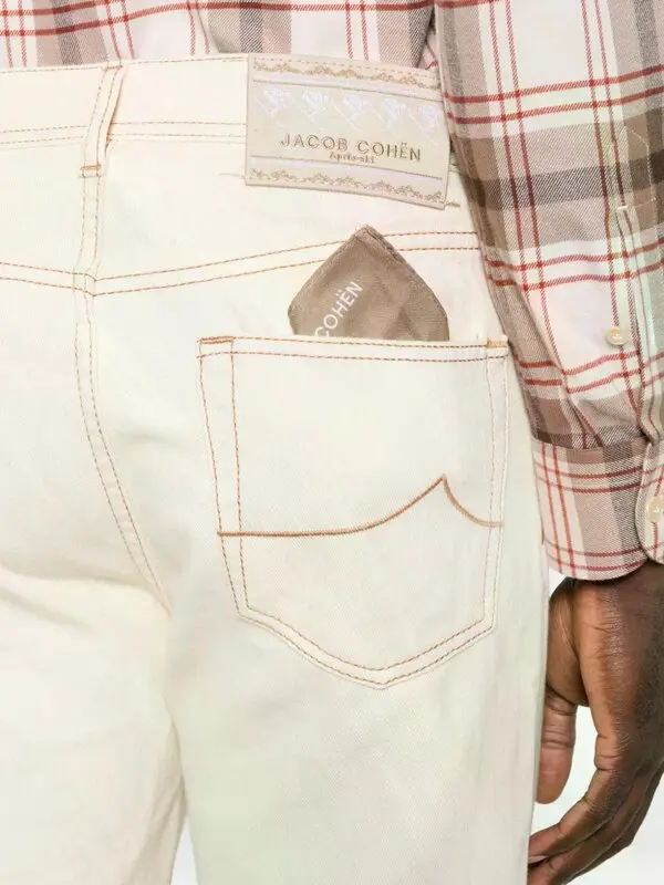 JACOB COHЁN Logo-patch Straight-leg Jeans