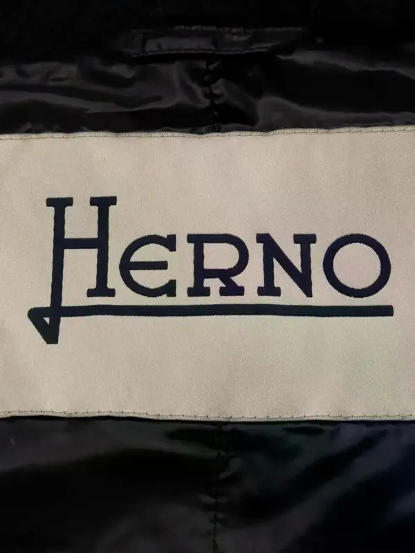 Herno 2010s Faux-fur Panelled Down Jacket