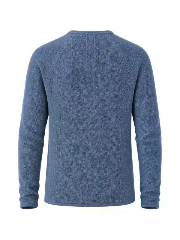 NOWADAYS Nos Honeycomb-knit Raglan-sleeve Sweater - Blue