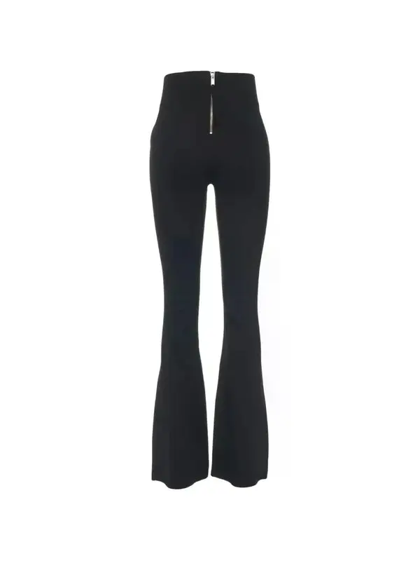 THOM KROM Ribbed-waist Flared Trousers