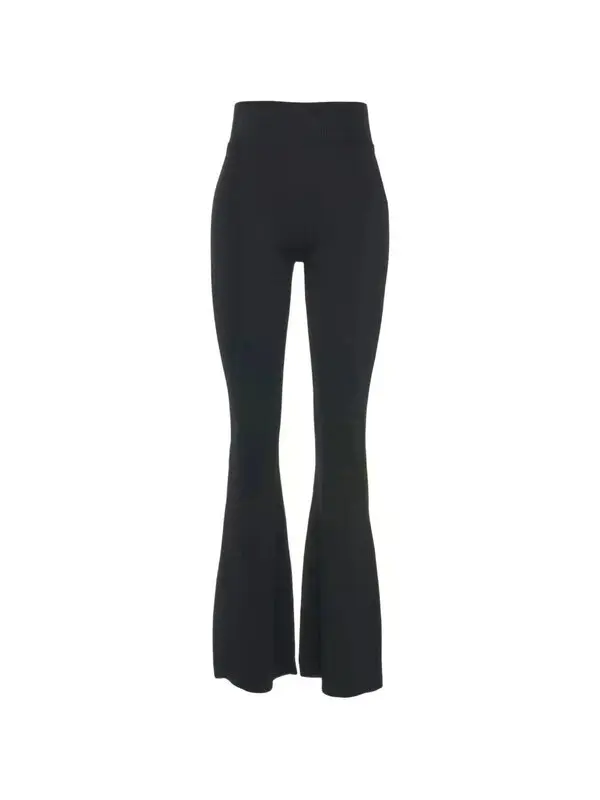 THOM KROM Ribbed-waist Flared Trousers