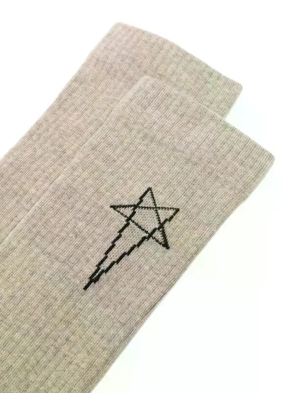 Rick Owens Pentagram Knee-high Socks