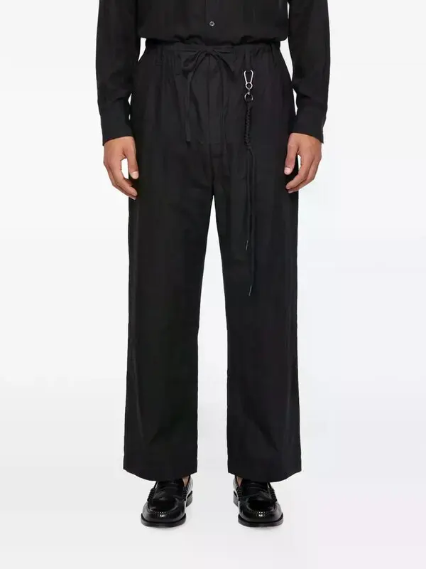 SONG FOR THE MUTE Hakama Drawstring Straight-leg Trousers