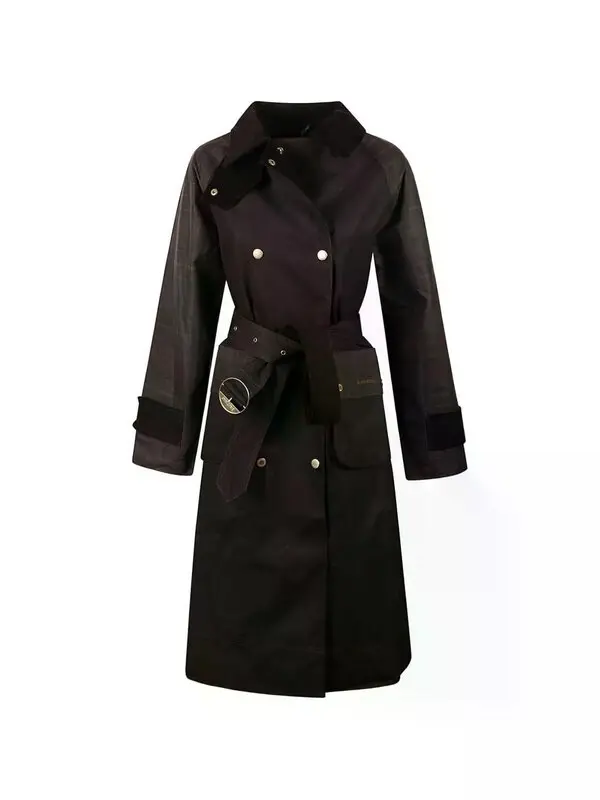 Barbour Elva Check-pattern Belted Trench Coat - Brown