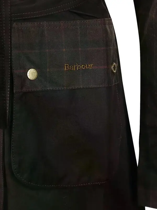 Barbour Elva Check-pattern Belted Trench Coat - Brown