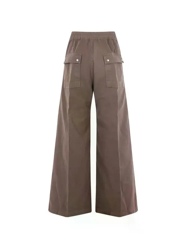 Rick Owens Geth Belas Cotton Trousers - Brown