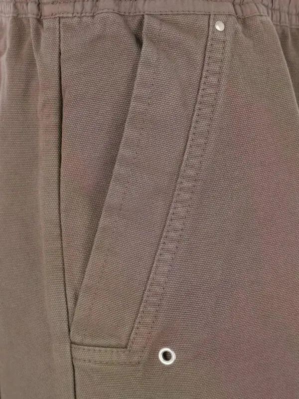 Rick Owens Geth Belas Cotton Trousers - Brown
