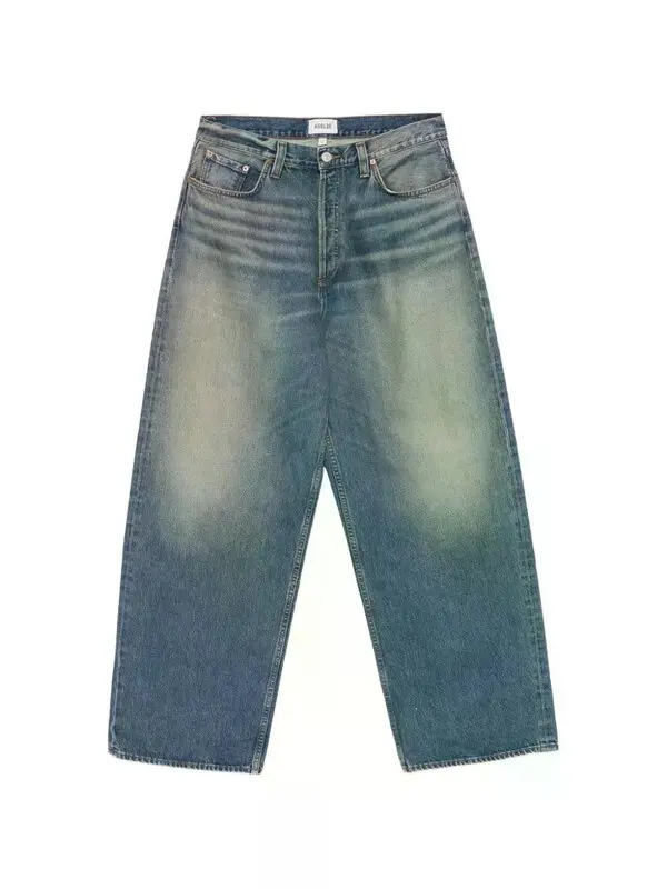AGOLDE Bagley Faded-effect Whiskered Jeans