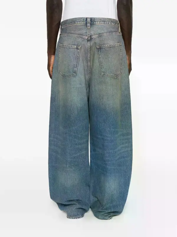 AGOLDE Bagley Faded-effect Whiskered Jeans