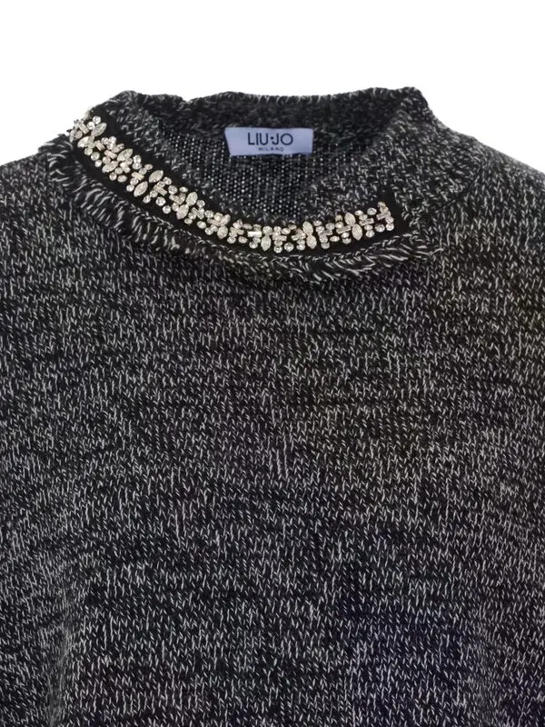 Liu Jo Embellished Melange Sweater