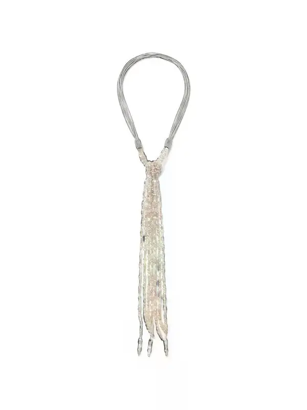 Peserico Beaded Multi-strand Necklace - Silver