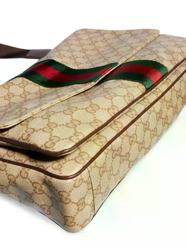 Gucci Medium Crossbody Bag With Web - Neutrals