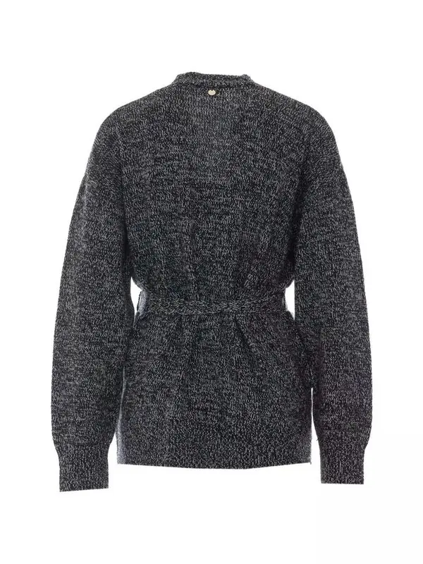 Liu Jo Crystal-embellished Belted Cardigan
