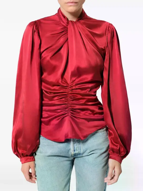 Isabel Marant Étoile Depsona Silk Blouse - Red